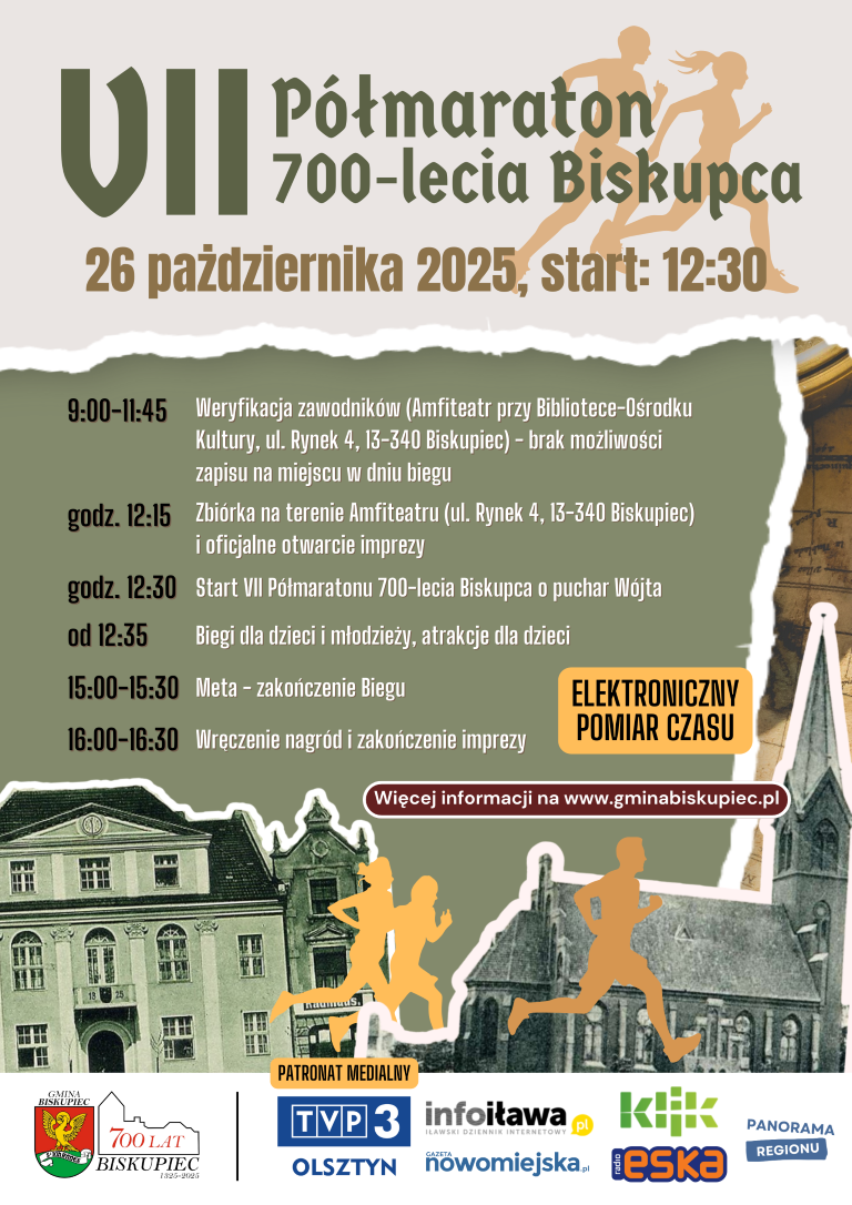 Półmaraton 700-lecia Biskupca 2025 - Szlak Green Velo